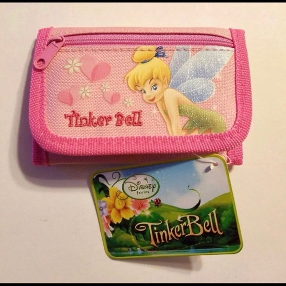 Disney | Toys | Disney Tinkerbell Pink Trifold Wallet | Poshmark